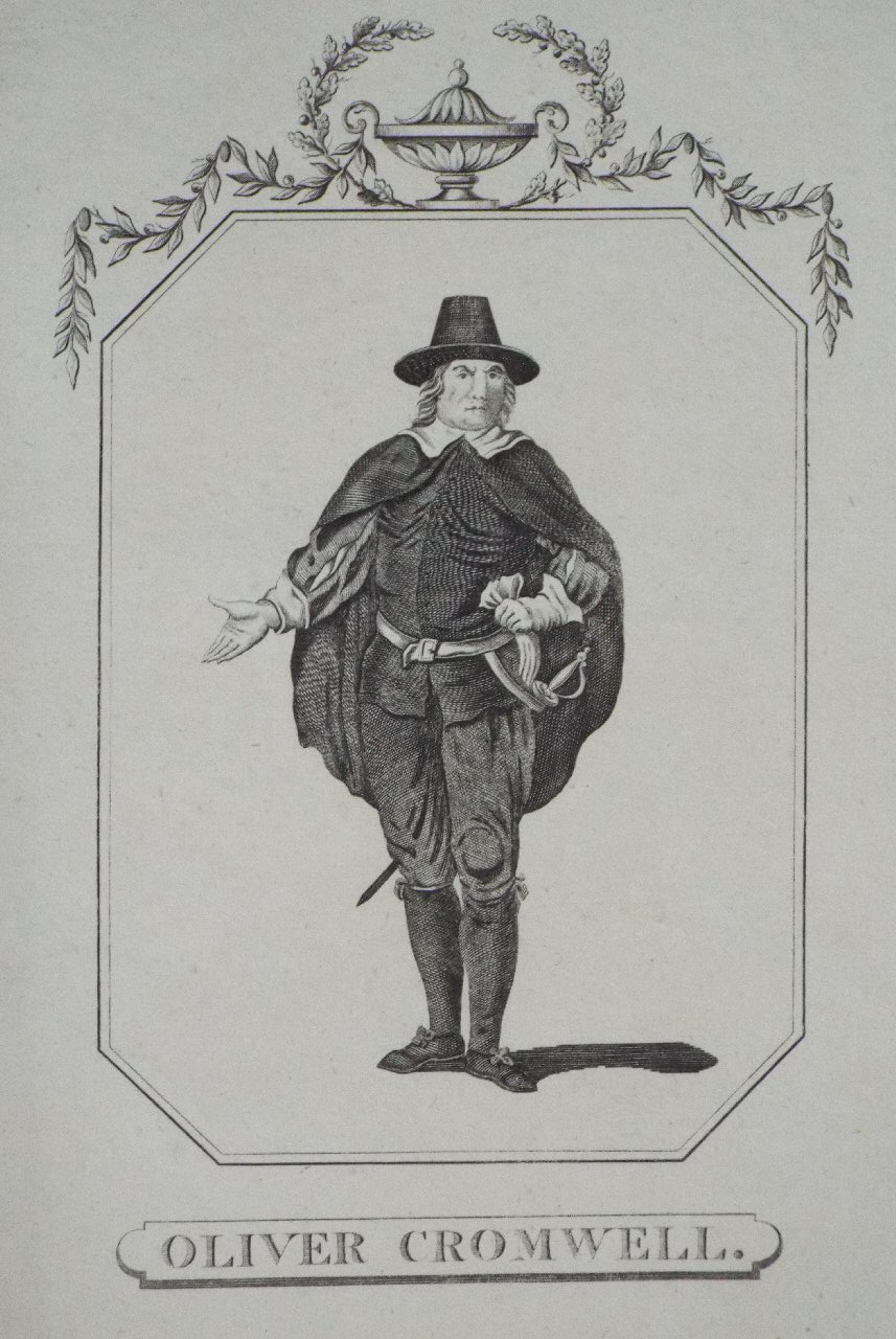 Antique Prints Portraits of Oliver Cromwell